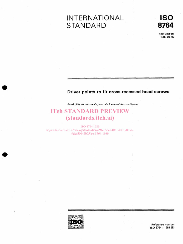 Iso 8764 1989 | PDF