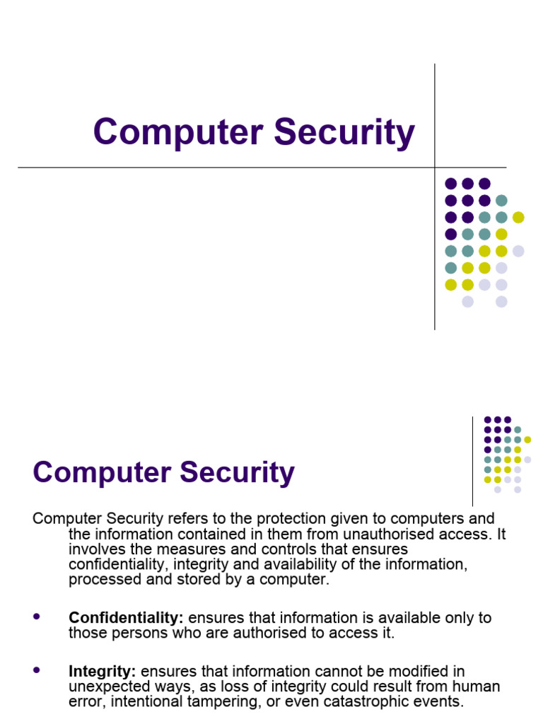 Computer Security | PDF | Computer Virus | Proxy Server