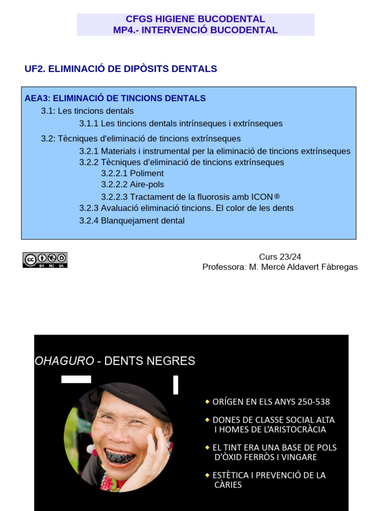 Elimin. Tincions Dentals | PDF
