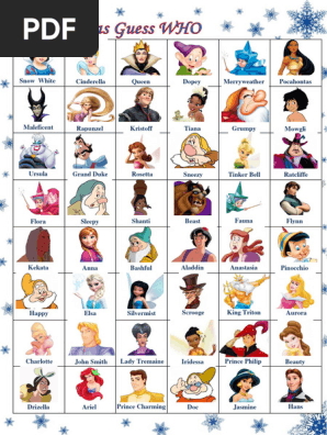 Guess Who Character Sheets Guess Who Monsters PDF | PDF