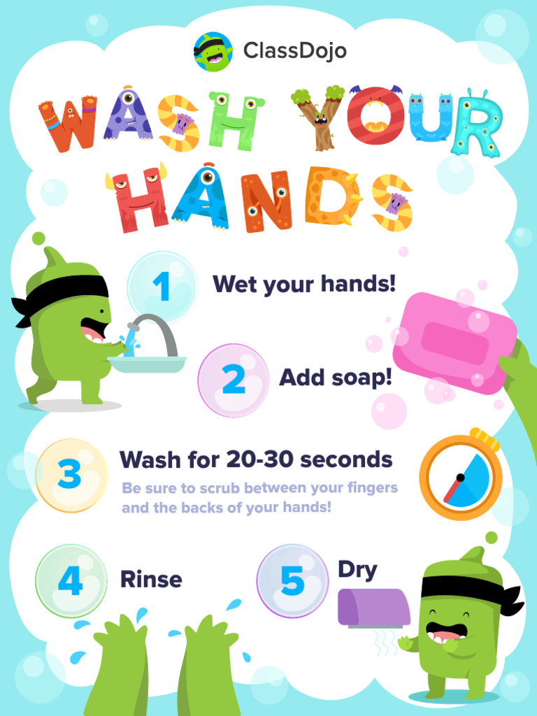 Wash Your Hands Class Dojo | PDF