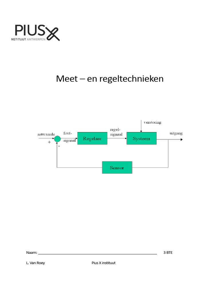 Cursus Meet en Regeltechniek | PDF