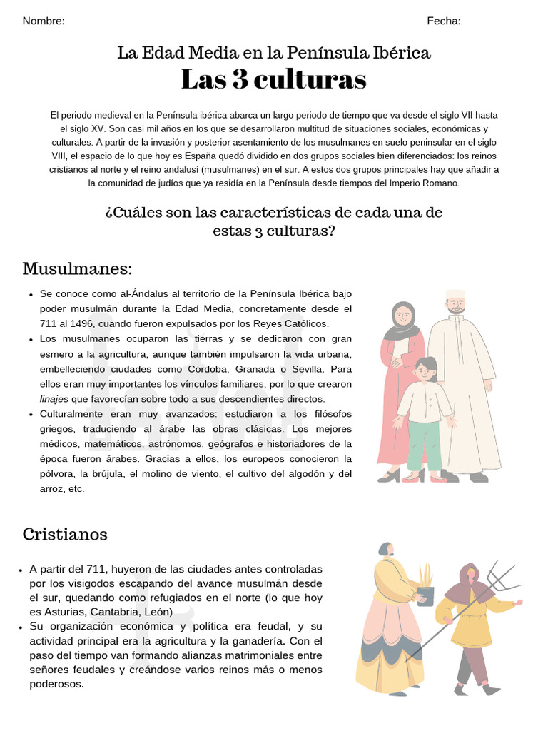 La Convivencia de Tres Culturas | PDF | Al Andalus | Edades medias