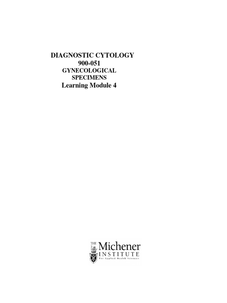 Gynecological Specimens - Learning Module 4 | PDF | Cytopathology ...