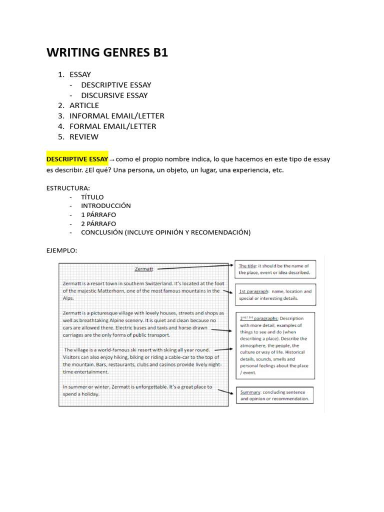 Writing Genres | PDF
