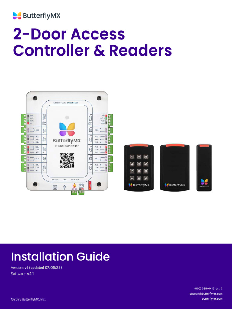 Butterflymx Cloud Controller and Access Reader Installation Guide ...