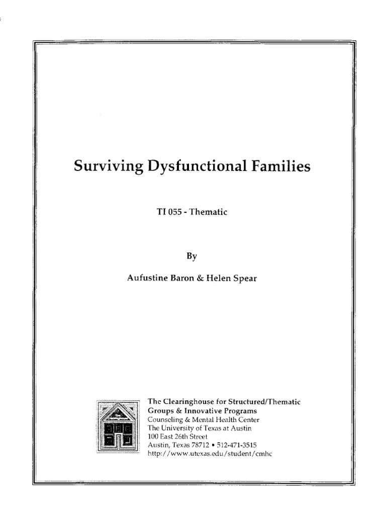 Dysfunctional Family Relationships | PDF | Attachment Theory ...