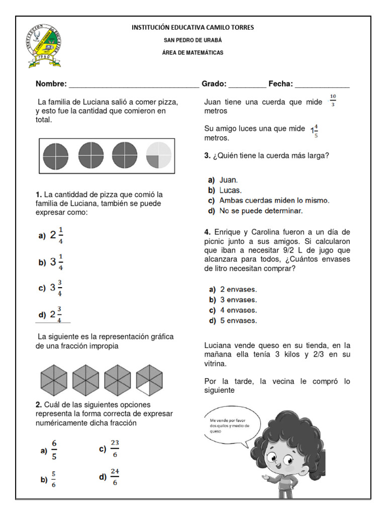 Fracciones y Números Mixtos | PDF | Matemáticas