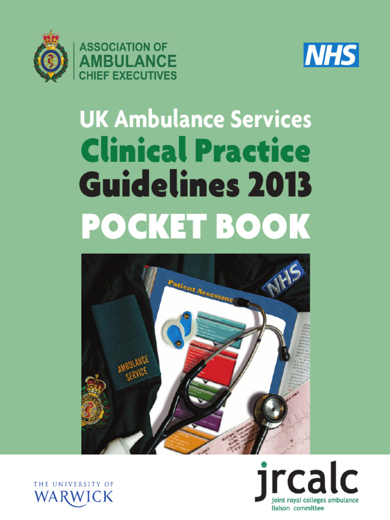 JRCALC Clinical Practice Guidelines Pocket Book 2013 | PDF