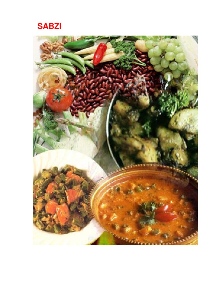 Sabzi | PDF | Curry | Coriander