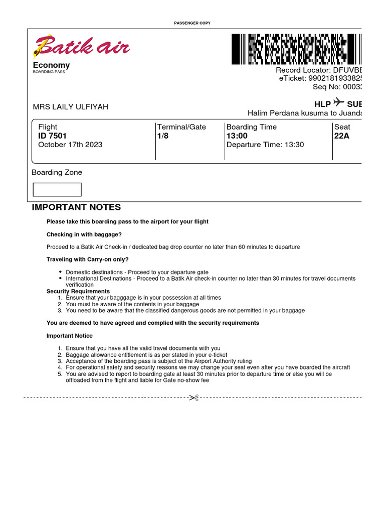 Boarding Pass 1 | PDF | Baggage | Airport