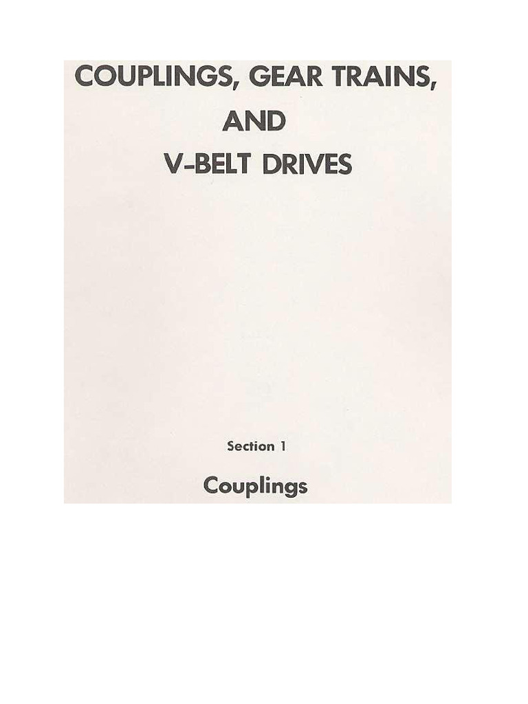 Couplings, Unit 1 | PDF