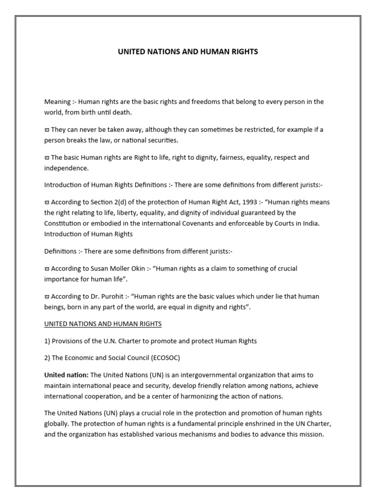 Human Rights | PDF | Human Rights | United Nations