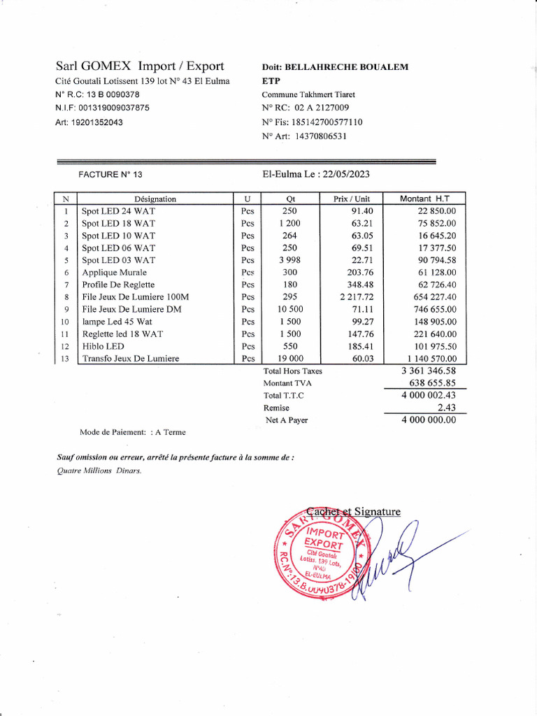 Gomex: Import / Export | PDF
