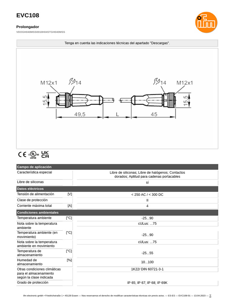 Evc108 01 - Es Es | PDF | Conector eléctrico | Energia electrica