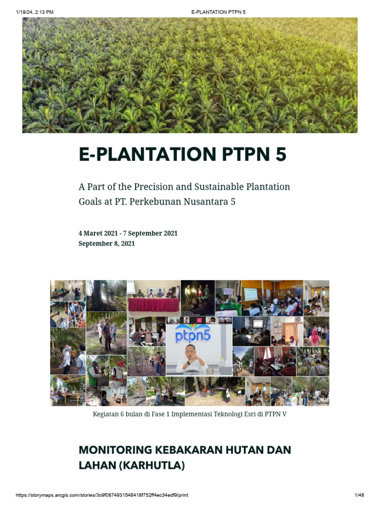 E-Plantation PTPN 5 | PDF