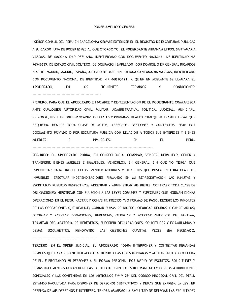 Poder Amplio y General | Descargar gratis PDF | Bancos | Perú