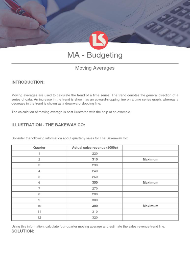 13 Moving Averages Notes | PDF | Moving Average | Time Series