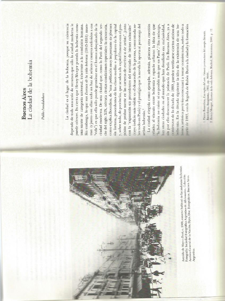 Ansolabehere, Bueno Aires La Ciudad de La Bohemia | PDF