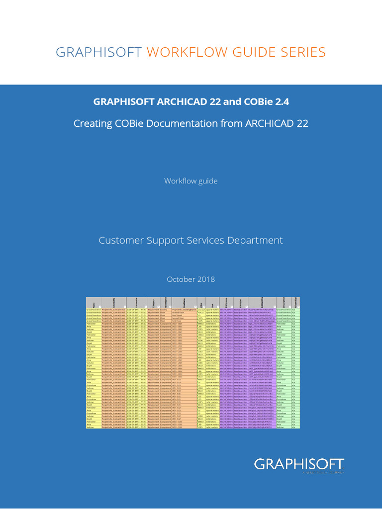 Graphisoft Archicad 22 and Cobie | PDF | Building Information Modeling | Spreadsheet