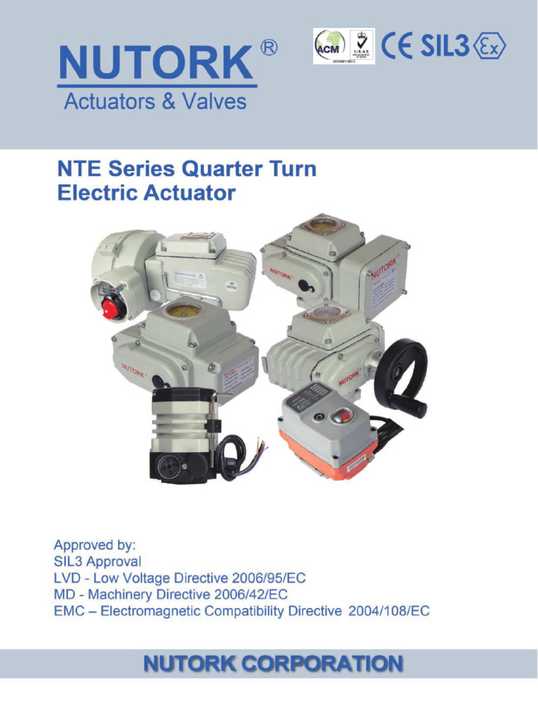 NTE Series Electric Actuator Catalogo 2019 | PDF | Relay | Actuator