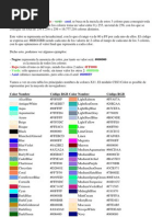 Tabla de Colores y Códigos RGB | PDF | Color | Percepción visual
