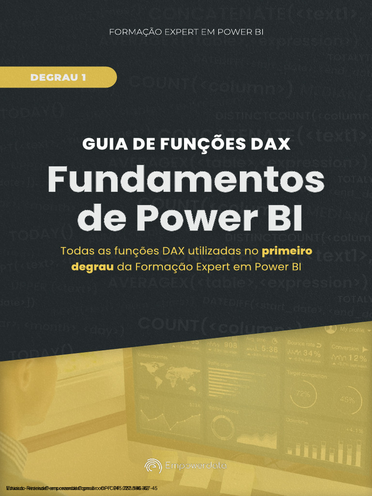 Funções DAX para Power BI: Degrau 1 | PDF | Informação | Função ...