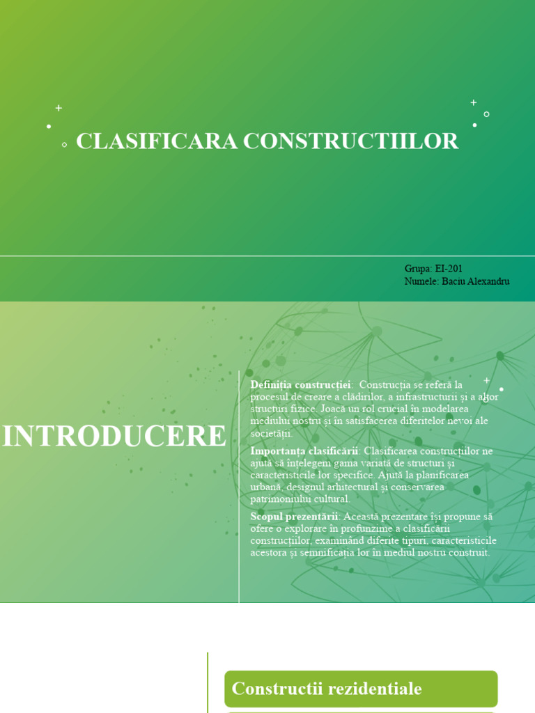 Clasificarea Constructiilor | PDF