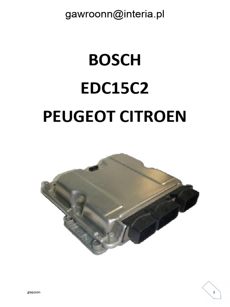 Bosch Edc15c2 Ver1 | PDF