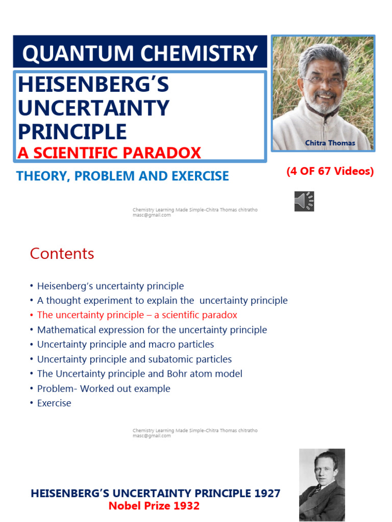 4 Heisenberg's Uncertainty Principle | PDF | Uncertainty Principle | Electron