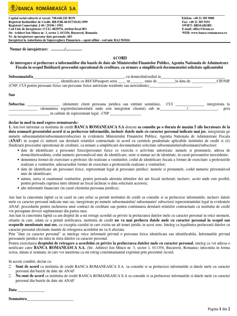 Anexa 65 Acord ANAF v5 Dec2021 | PDF