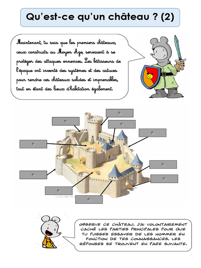 Parties d'un château médiéval | PDF | Art