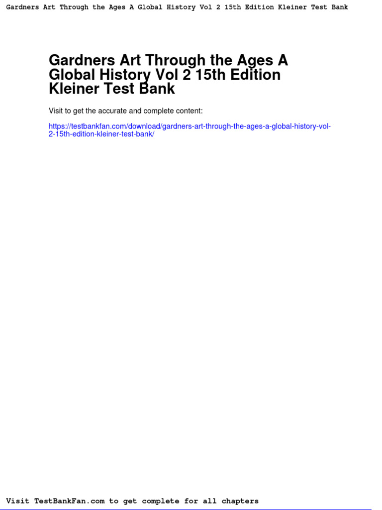 Dwnload Full Gardners Art Through The Ages A Global History Vol 2 15th ... Dwnload Full Gardners Art Through The Ages A Global History Vol 2 15th ...