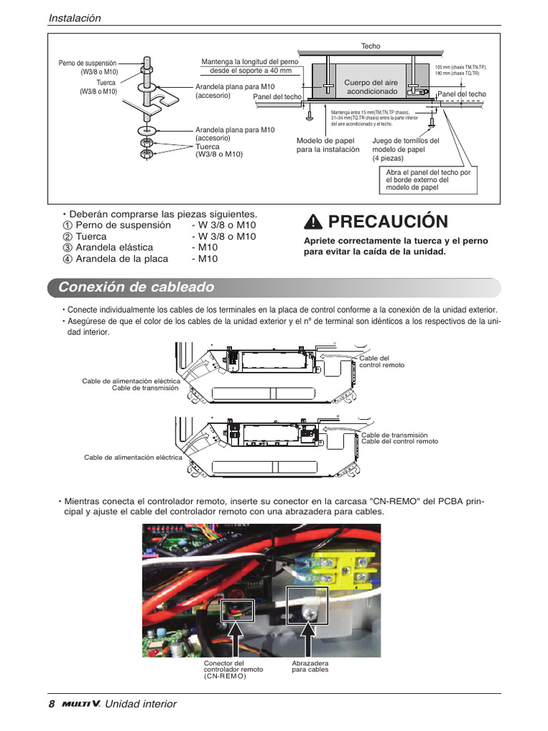 DIAGRAMA EQUIPO LG ARNU - Compressed | PDF
