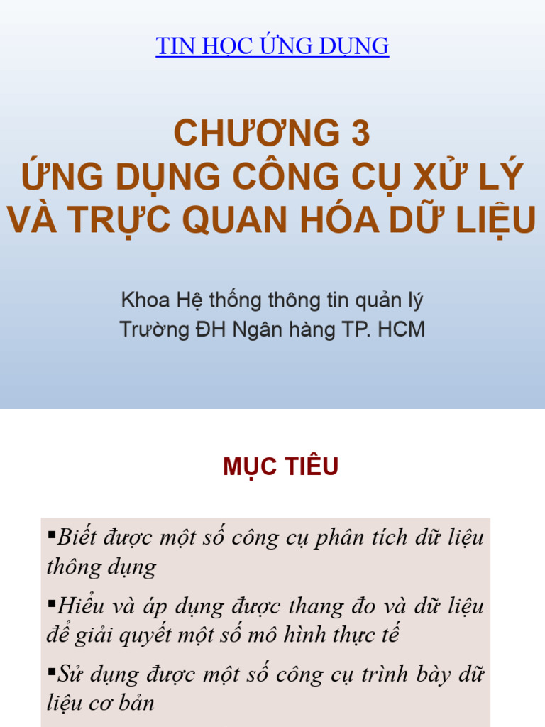 2023-THUD-C3 - Ung Dung Cong Cu Xu Ly Du Lieu | PDF