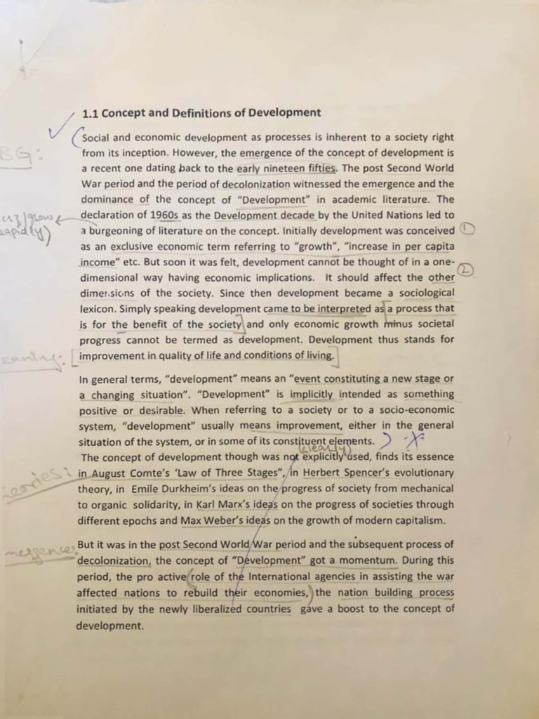 Concepts and Definitions of Development | PDF