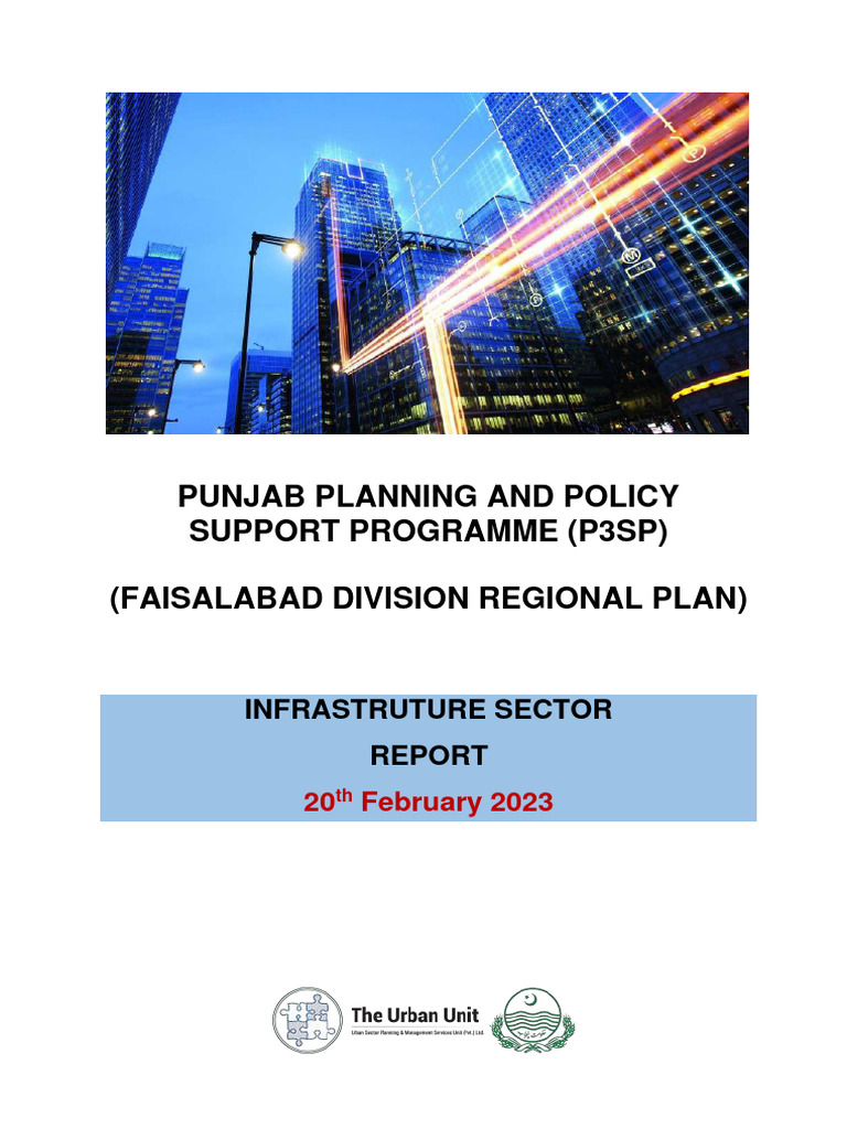 Faisalabad Regional Development Plan - Public Infrastructure - Compressed | PDF | Infrastructure ...