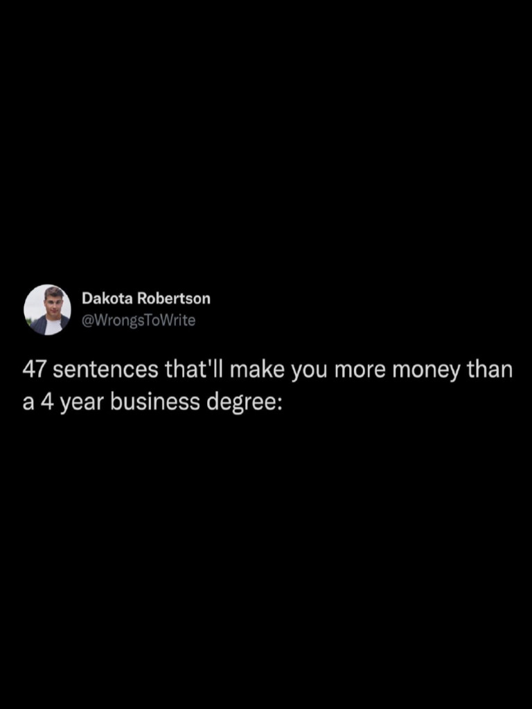 47 Sentences That Will Make You More Money | PDF