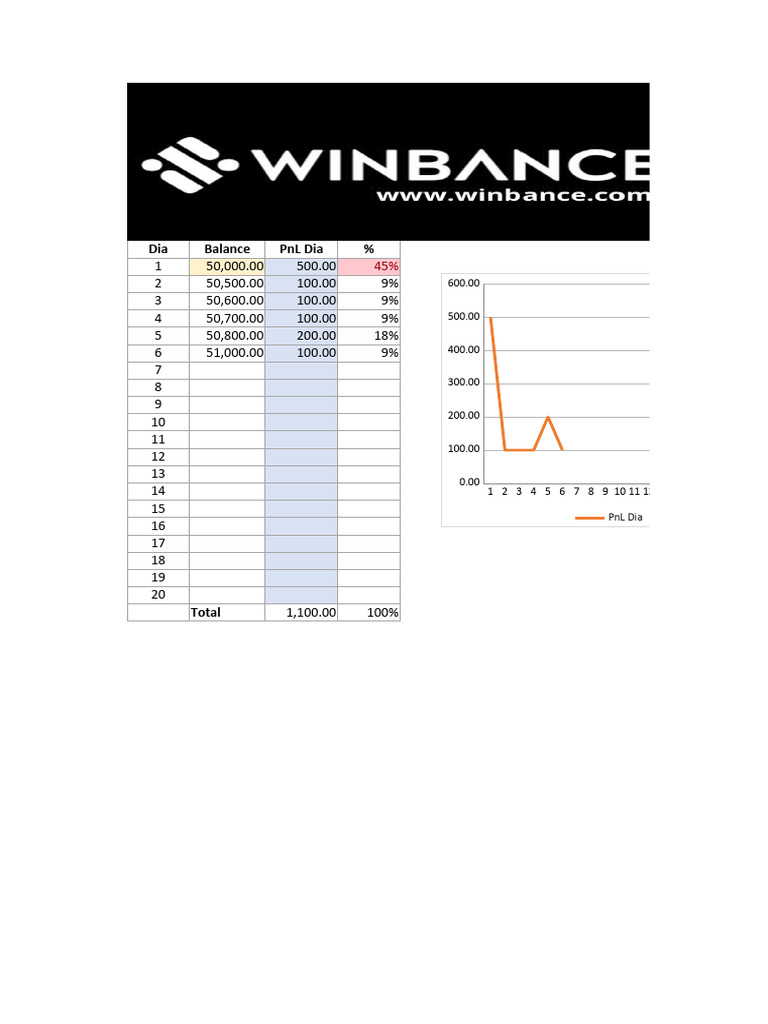 Daily PnL Summary and Balance Analysis | PDF | Cooking, Food & Wine