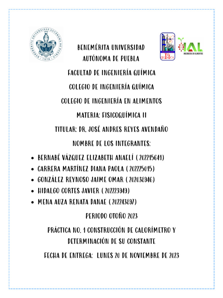 Reporte Práctica No. 1 | PDF