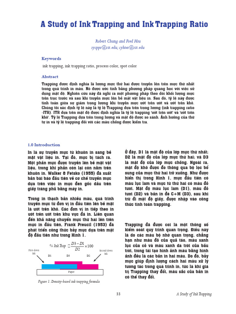 9 - A Study of Ink Trapping and Ink Trapping Ratio - VI | PDF