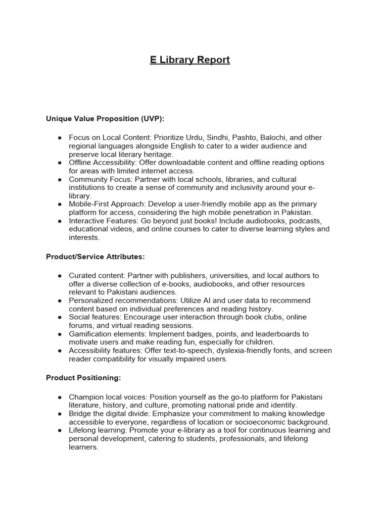 E Library Report | Download Free PDF | Digital Library | Libraries