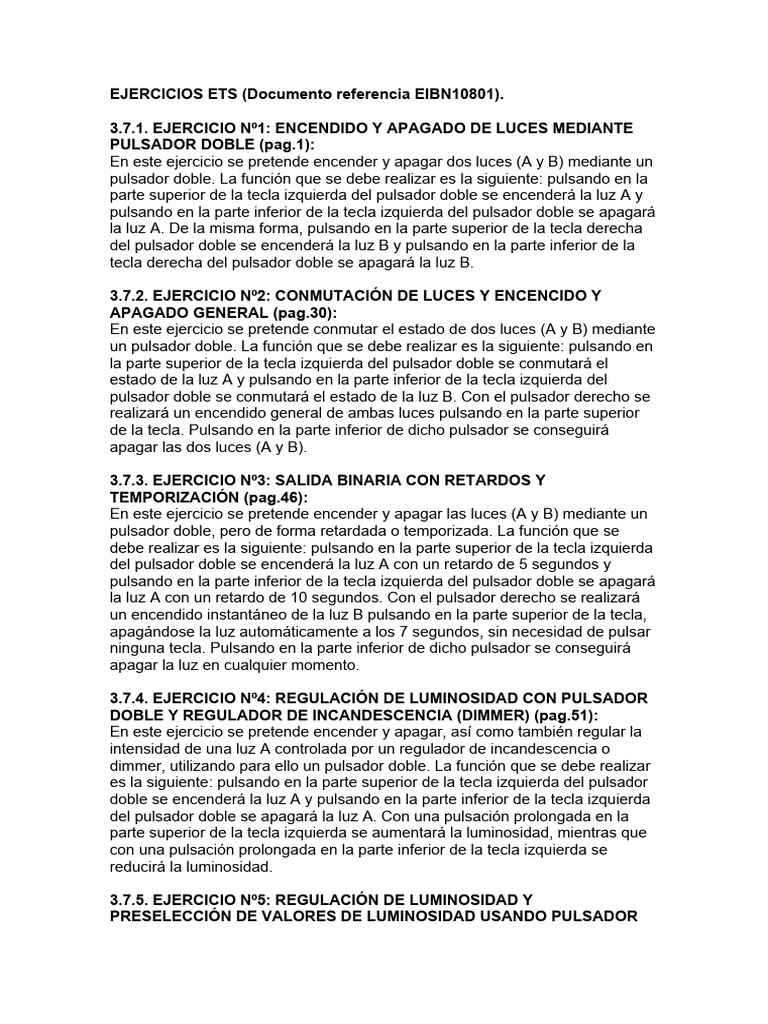 Enunciado Ejercicios Eib-Knx | PDF | Electrónica | Ingenieria Eléctrica