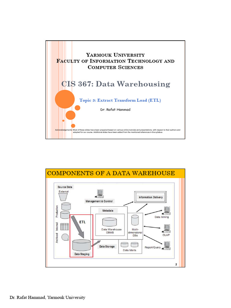 Microsoft PowerPoint - 03 - ETL Process - PPT (Compatibility Mode) | PDF | Databases | Data ...