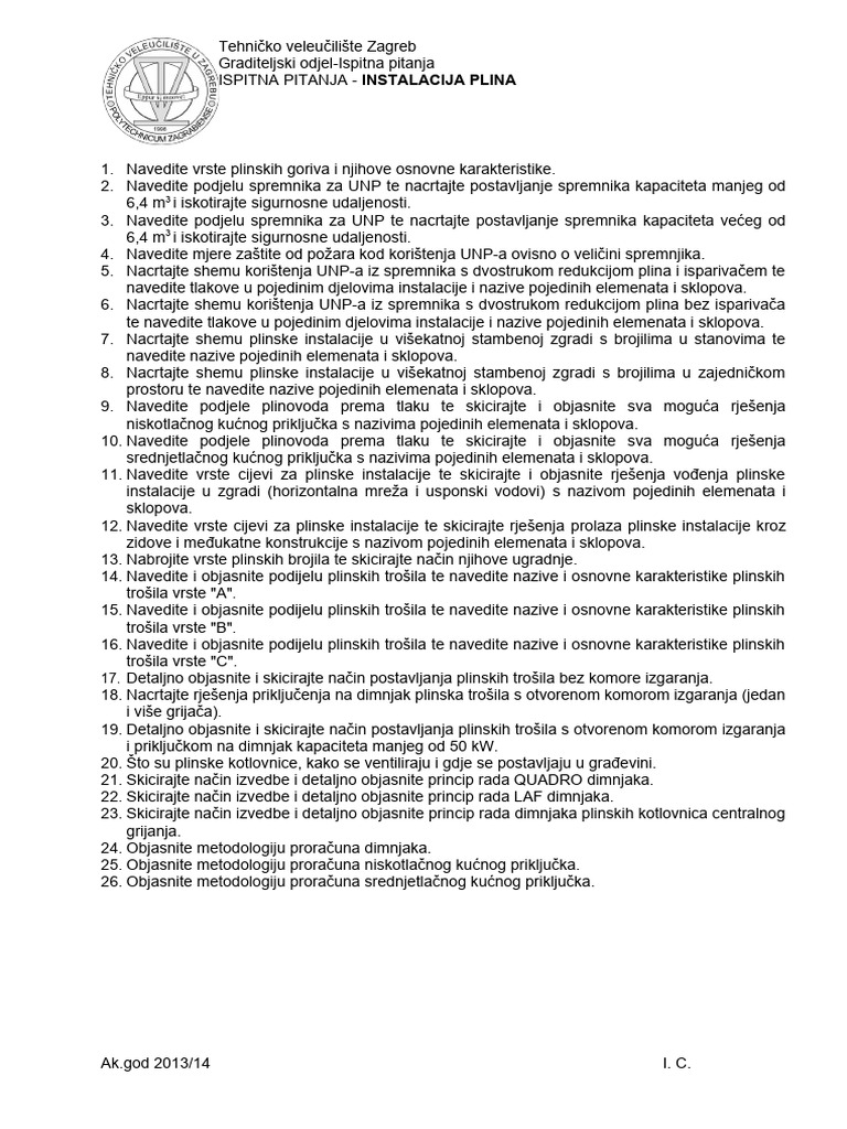 Ispitna Pitanja PLIN | PDF