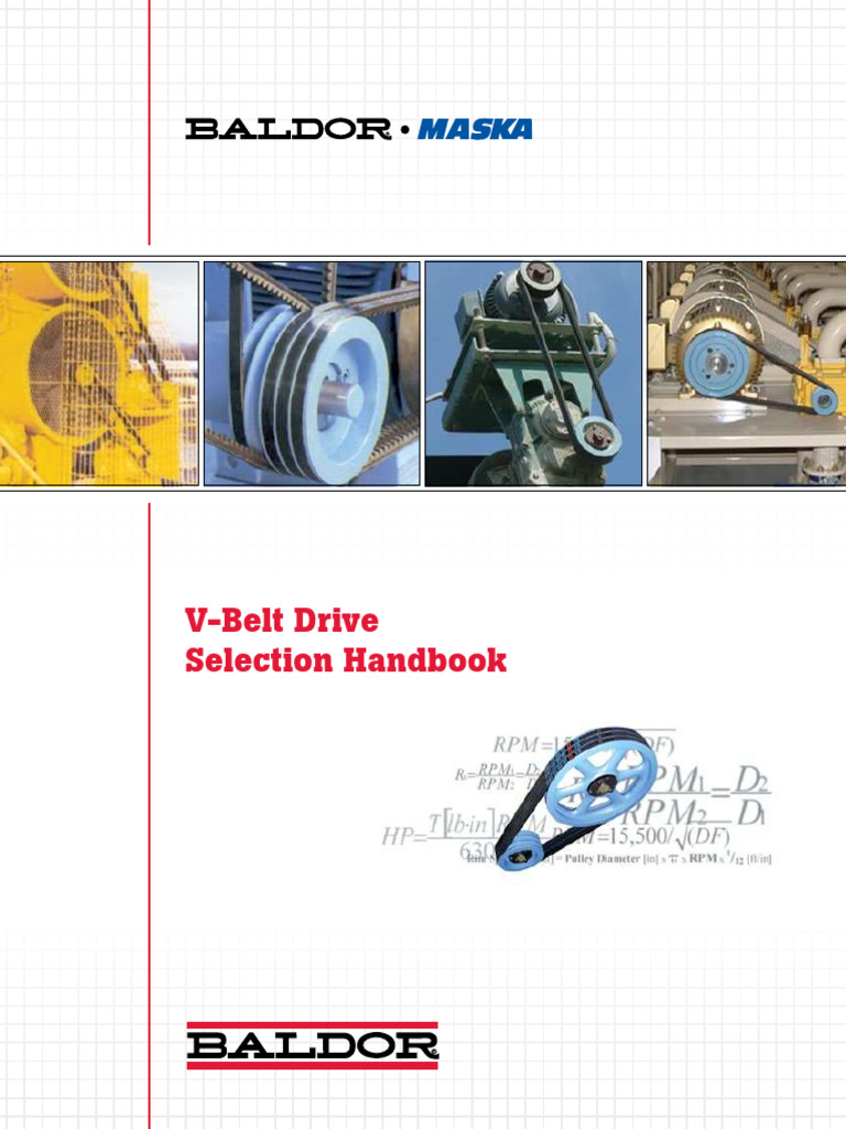 V Belt Drive Selection Handbook | PDF | Belt (Mechanical) | Electric Motor