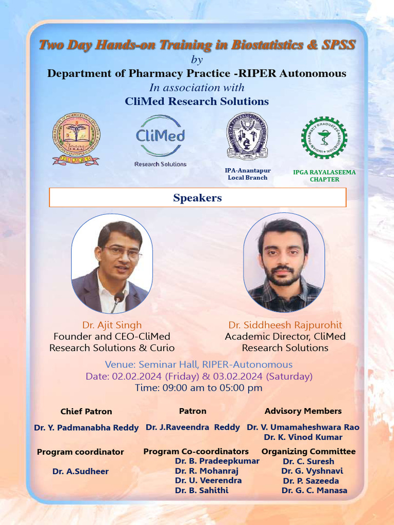 Biostatistics Two Days Workshop 2024 | PDF | Computers