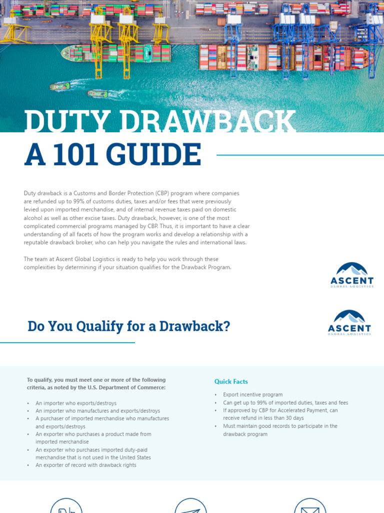 Duty Drawback Ebook 6.3.20 | PDF | Economies | Trade