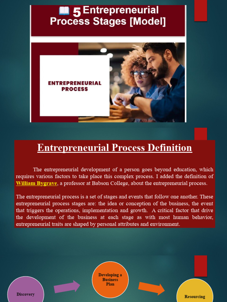 Entrepreneurial Process | PDF | Entrepreneurship | Business Economics