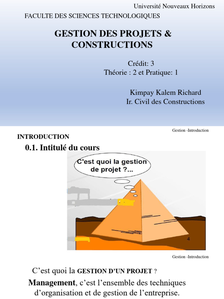Introduction à la gestion de projet | PDF | Business